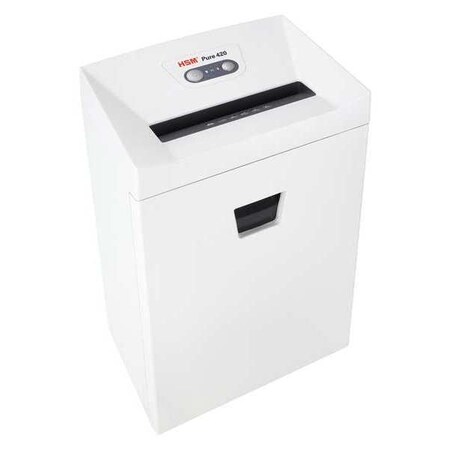 Hsm Paper Shredder, Strip-Cut, White, 9.2 gal. Pure 420 | Zoro