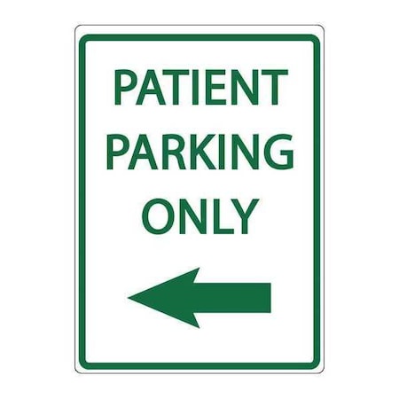 Zing Parking Sign, PATIENT PARKING, 18X12, 3082 3082 | Zoro