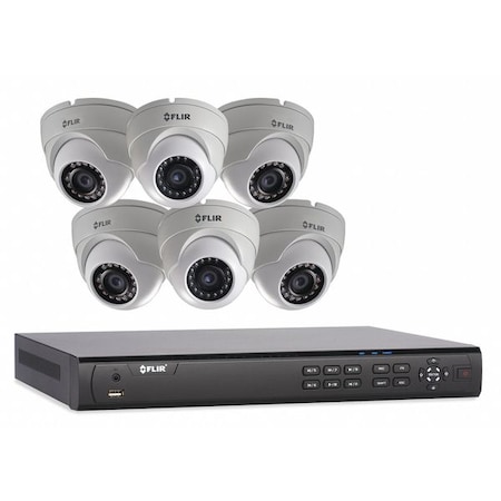 Flir Network Video Recorder Kit, 3 TB, 8 Ch. DN4083E64 | Zoro