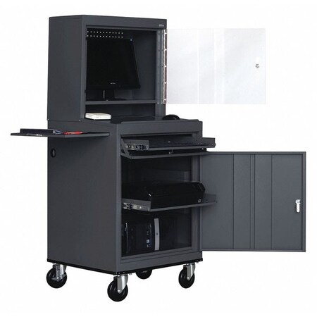 Sandusky Lee Computer Worktable, Mobile, Charcoal, 26 W JG6625-02 | Zoro