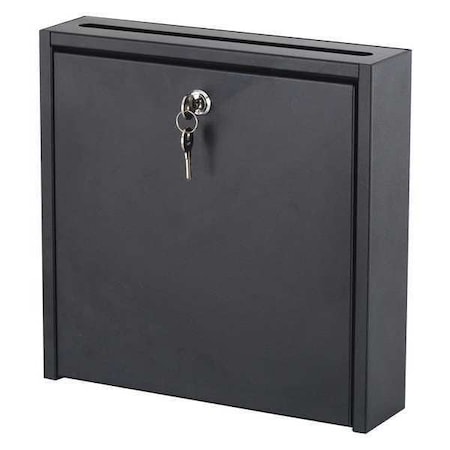 Safco Interoffice Mail Box, 3" H, Steel, Black 4258BL | Zoro