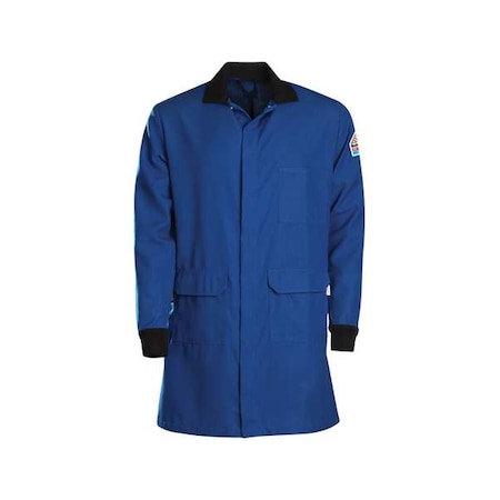 Workrite Fr Lab Coat, Blue, 2XL, 40 in. L KNR2RB 2L 0L | Zoro