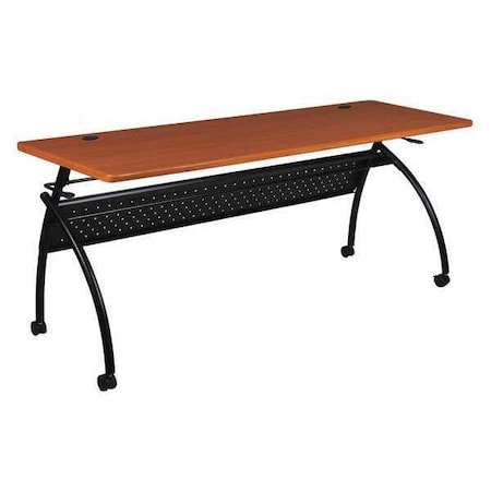 Mooreco Rectangle Mobile Training Table, 60 in X 30 in, Cherry 90099 | Zoro