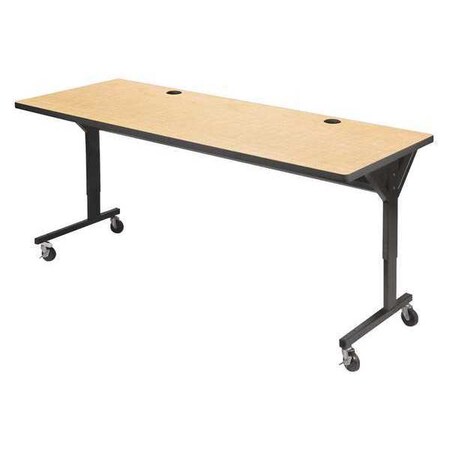 Mooreco Rectangle Training Table, 60" X 25.5" to 33.5", High Pressure ...