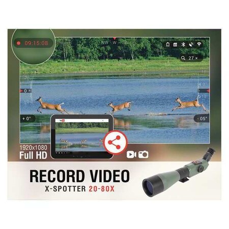 Atn General Spotting Scope, 20X to 80X Magnification, Porro Prism, 1 ...