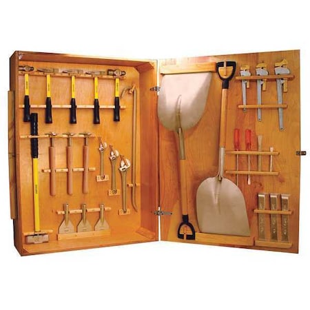 Ampco Safety Tools Nonsparking Tool Set, 28 pcs., Tool Case M-50 | Zoro