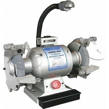 Linishall Bench Grinder, 6 In., 3450 rpm, AlO, 120V BG6 | Zoro