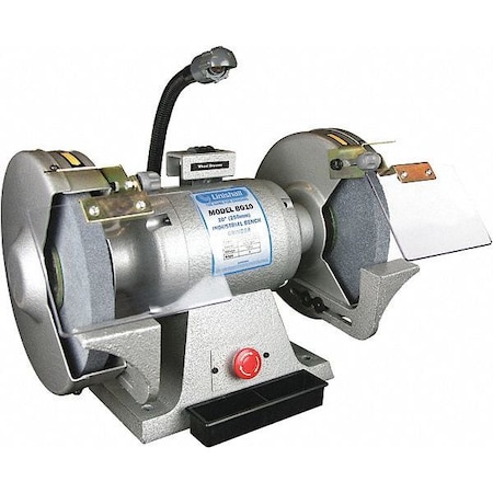 Linishall Bench Grinder, 10 in., 3450 rpm, AlO, 120V BG10 | Zoro