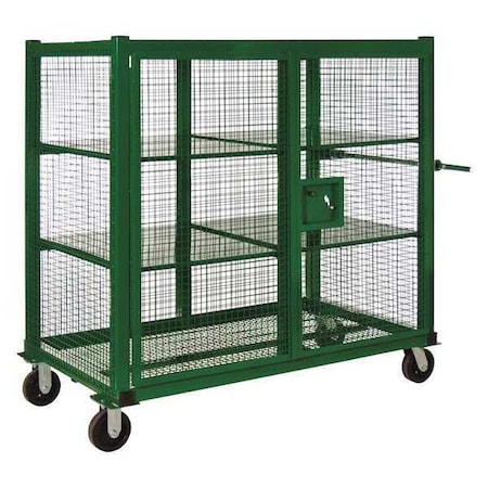 Sumner Wire Security Cart with Removable Shelves, 1,500 lb Capacity, 34 ...