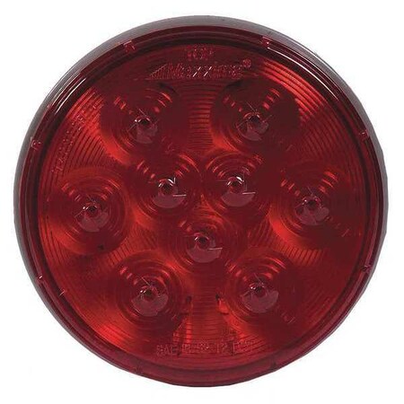 Maxxima Stop/Tail/Turn Light, Round, 4-1/4" Dia. M42322R | Zoro