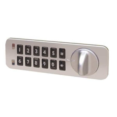Codelocks Electronic Lock, Left Hand, Keypad NANO90-SG-LH | Zoro