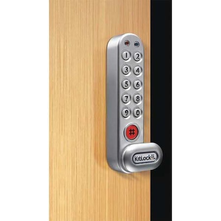 Codelocks Electronic Lock, Non-Handed, Keypad KL1005-SG | Zoro