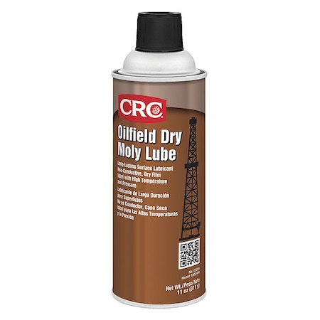 Crc Dry Film Lubricant, 16 oz, Aerosol Can, Molybdenum, Gray 03284 | Zoro