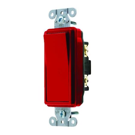 Hubbell Wiring Device-Kellems Wall Switch, Red, 1 HP, 1-Pole Switch ...