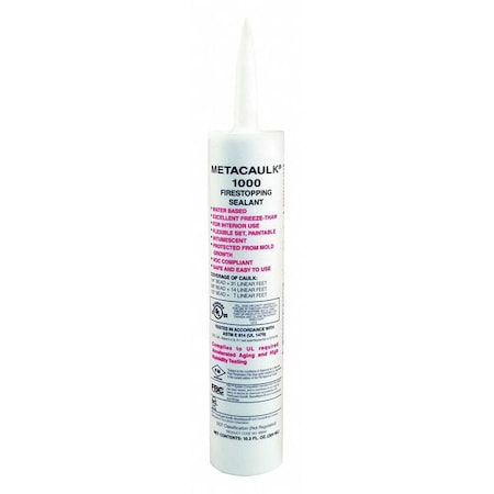 Metacaulk Fire Barrier Sealant, Caulk Gun, 10.3 oz. 66640 | Zoro