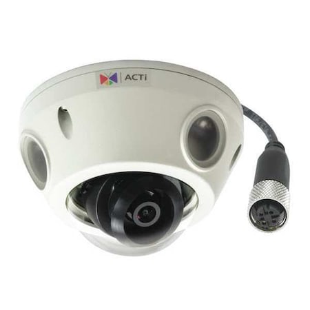 Acti IP Camera, Outdoor, 4-1/2" D, IP68 Rating E933M | Zoro