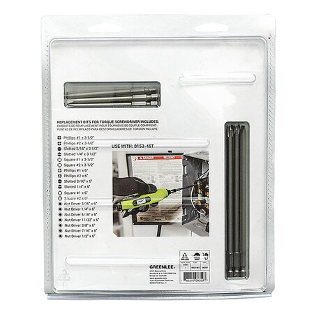 Greenlee Bit Set, Steel, 19 Pieces, Hand Application 9953-46T | Zoro