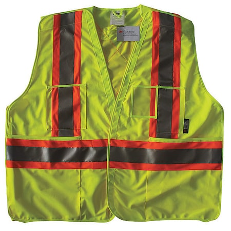 Condor Safety Vest, Yellow/Green, 2XL/3XL 491T11 | Zoro