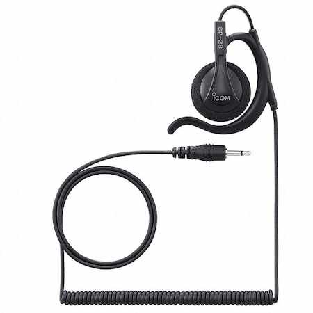 Icom Ear Loop Earpiece, Black, 45" Cord Length SP28 | Zoro