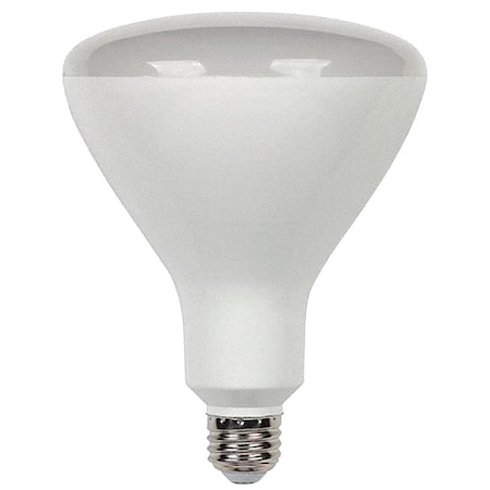 Shat-R-Shield LED Lamp, 1200 lm, 16.5W, R40 Bulb Shape 06211W | Zoro