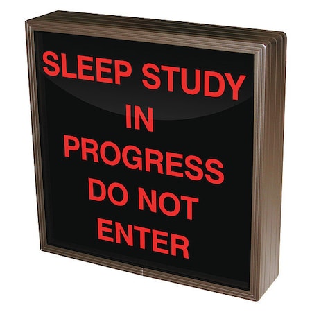 Tapco Custom Backlit Sign, Sleep Study In Progress Do Not Enter, Red ...