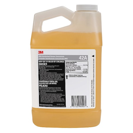 3M Cleaner and Disinfectant, 0.5 gal. Bottle 42A | Zoro