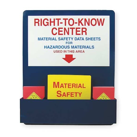 Accuform MSDS Center Board Kit, Pocket Style, 30x24 in, Aluminum ZRS722 ...