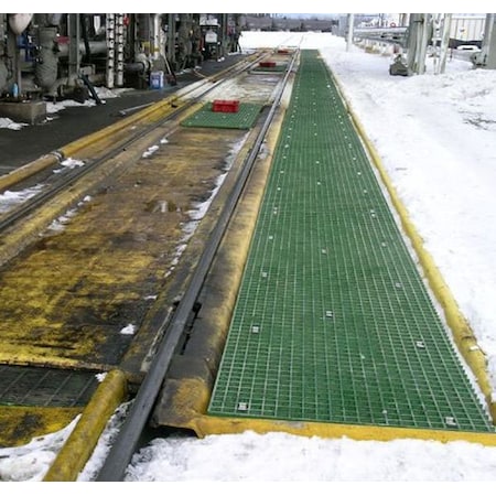 Fibergrate Molded Grating, 48 in Span, Grit-Top Surface, Corvex Resin ...