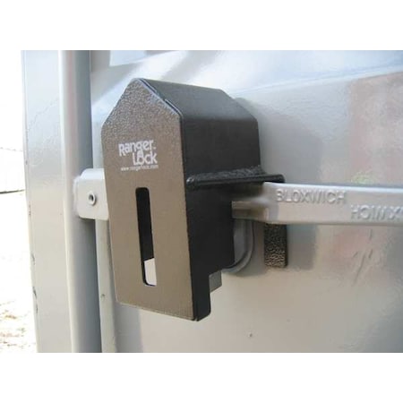 Ranger Lock Padlock Guard, Hardened Steel, Blk, 7"L RGUN-00 | Zoro