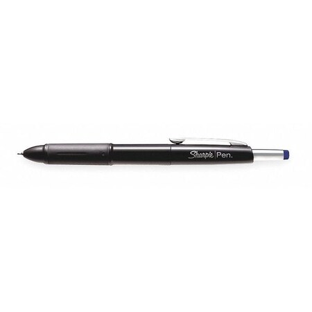 Sharpie Permanent Pen, Retractable, Fine, Blue, PK12 1753179 | Zoro