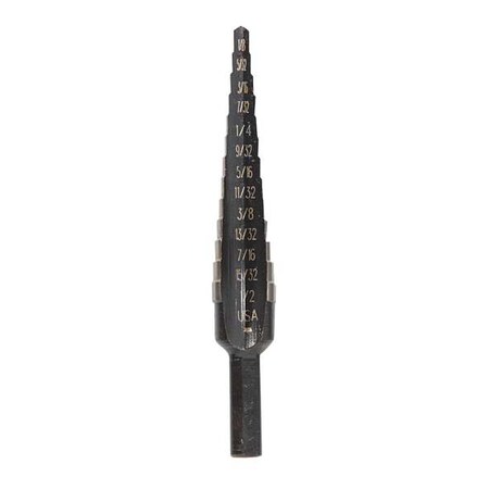 IRWIN UNIBIT HSS Step Drill Bit 13 Sizes, 1/8-1/2" (UNIBIT 1) | Zoro