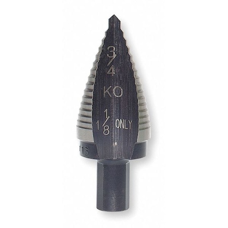 Irwin HSS Step Drill Bit 1 Size, 1-1/8 w/Steps UNIBIT 13 | Zoro