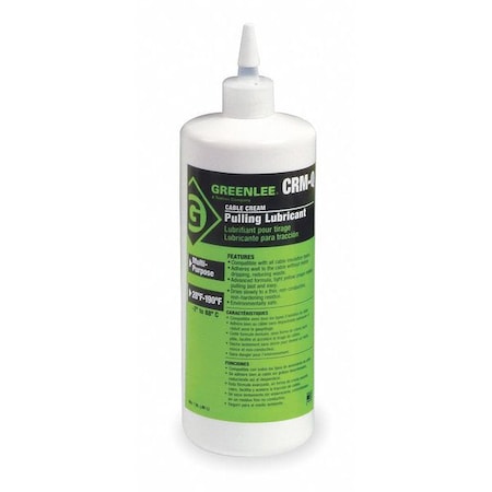 Greenlee Pulling Lubricant, Cream, 1 Qt CRM-Q | Zoro