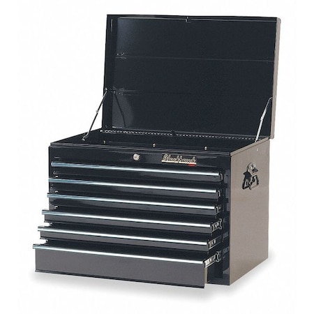 Blackhawk By Proto Standard Top chest, 6 Drawer, Black, Steel, 27" W x ...
