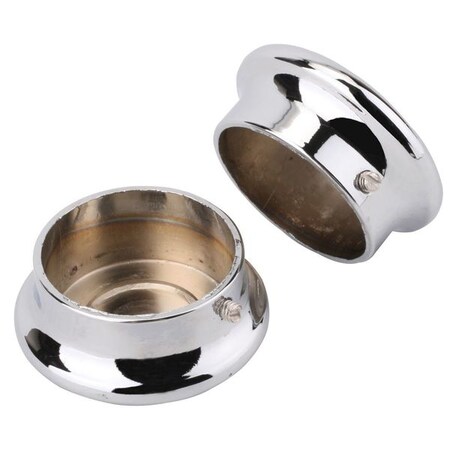 John Sterling End Caps, Steel, PK2 CD-0017-CH | Zoro