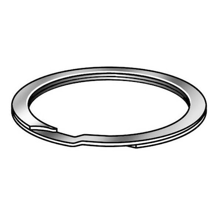 Zoro Select Internal Retaining Ring, 18-8 Stainless Steel, Plain Finish ...
