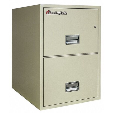 Sentry Safe 2 Drawer Fire-Resistant Filing Cabinet, Putty, Legal ...