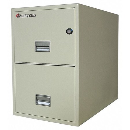 Sentry Safe 2 Drawer Fire/Water-Resistant Filing Cabinet, Putty, Legal ...