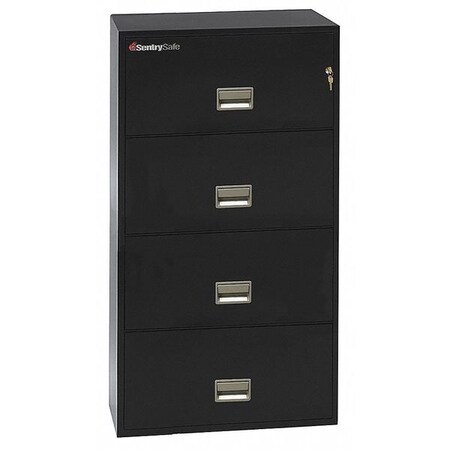 Sentry Safe 4 Drawer Fire-Resistant Filing Cabinet, Black, Letter/Legal ...