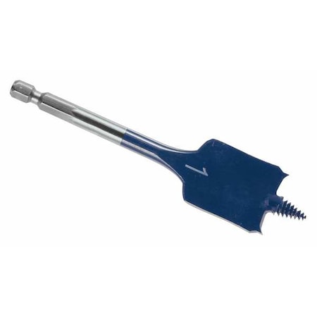 Bosch Stubby Spade Bit, 1 In, 1/2 Hex, 4 In L DSBS1013 | Zoro