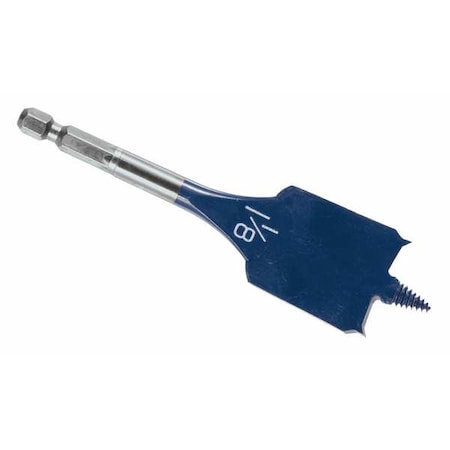 Bosch Stubby Spade Bit, 1 1/8 In, 1/2 Hex, 4 In L DSBS1015 | Zoro