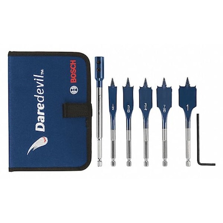 Bosch DSBS5007P $11.36 Stubby Spade Bit Set, 4 In. L, 6 pcs. | Zoro.com