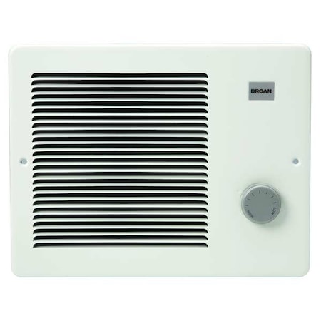 Broan Recessed Electric Wall-Mount Heater, Recessed or Surface, White ...