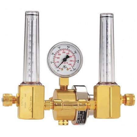 Miller Electric Flowmeter Regulator, Two, CGA-580, 50 psi, Use With ...