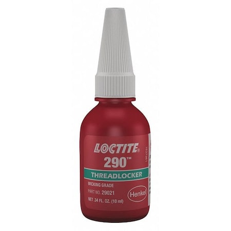 Loctite Wicking Threadlocker, LOCTITE 290, Green, Medium Strength ...