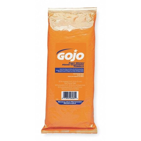Gojo Pack, 60 Wipes, 9" x 10" 6285-06 | Zoro