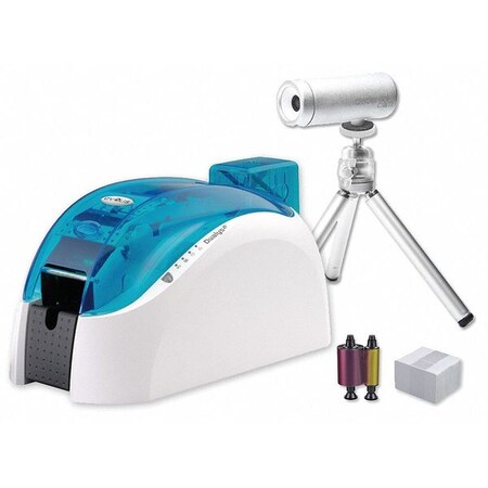 Evolis Dualys 3 ID Card Printer Bundle, Blue EVODUAOCU-SYSGR | Zoro