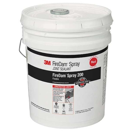 3M Fire Barrier Sealant, 5 gal., Red FD200-RED | Zoro