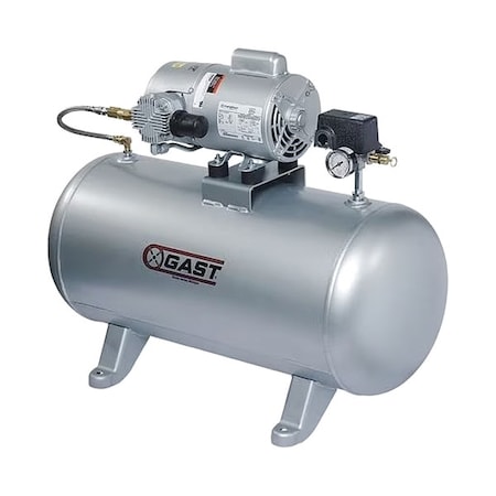 Gast Electric Air Compressor, Tank Mounted 5HCD-101T-M550NGX | Zoro