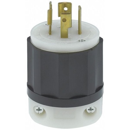 Leviton Locking Plug, L16-20P, 20 A, 480V AC, Three Phase, 3 Pole ...